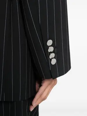 Attico Glen Pinstripe Blazer - Blue