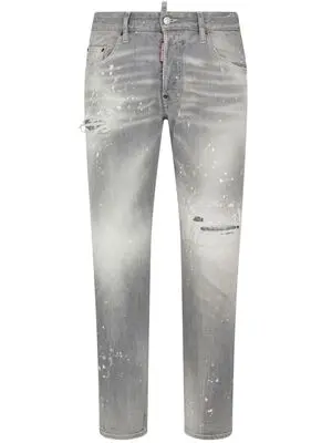 Dsquared2 Distressed Paint-splatter Jeans