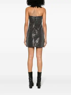 ROTATE BY BIRGER CHRISTENSEN Sequin-embellished Strapless Minidress