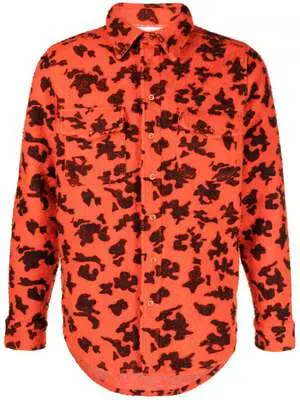 ERL Pilled Work Camouflage-print Shirt