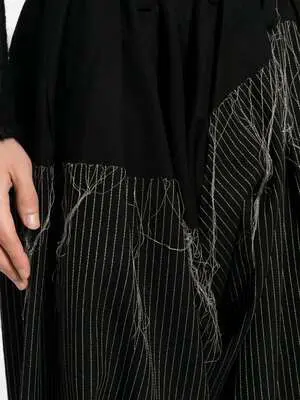 Yohji Yamamoto Pinstriped Frayed Trousers