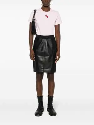 Pinko Zip-fastening Leather Skirt