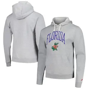 LEAGUE COLLEGIATE WEAR Florida Gators Tall Arch Essential Pullover Hoodie - Heather Gray