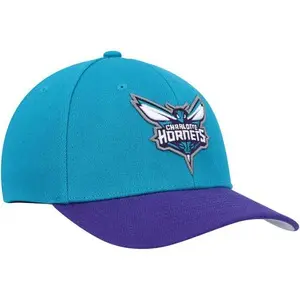 Mitchell & Ness Purple Charlotte Hornets Mvp Team Two-tone 2.0 Stretch-snapback Hat