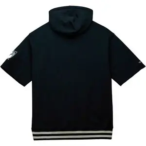 Mitchell & Ness Las Vegas Raiders Pre-game Short Sleeve Pullover Hoodie