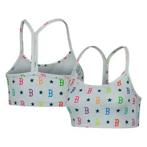 Terez Boston Red Sox Tlc Rainbow Bra - Gray