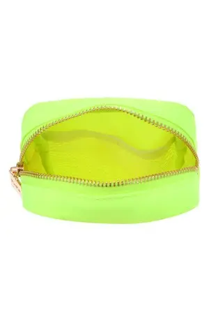 BLOC BAGS Lightning Bolt Cosmetics Bag - Neon Yellow