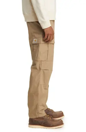 Carhartt Work In Progress Aviation Ripstop Cotton Cargo Pants - Leather (rinsed)