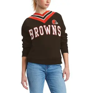 Tommy Hilfiger Cleveland Browns Raglan V-neck Sweater