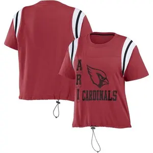 WEAR BY ERIN ANDREWS Arizona S Cinched Colorblock T-shirt - Cardinal