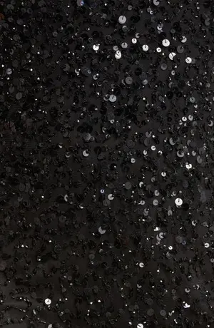 Pisarro Nights Sequin Mesh Gown With Jacket