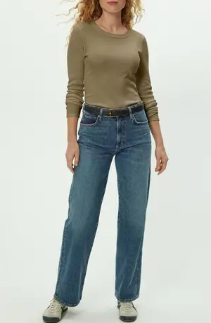 Michael Stars Zola Long Sleeve T-shirt - Caper