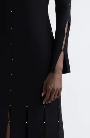St. John Car Wash Long-sleeve Jersey Dress