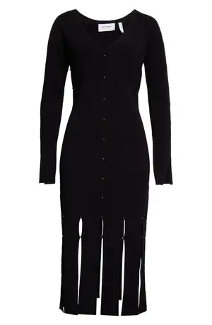 St. John Car Wash Long-sleeve Jersey Dress