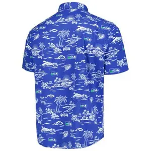 Reyn Spooner Seattle Seahawks Throwback Kekai Print Button-up Shirt