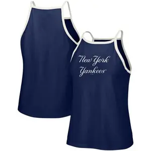 LUSSO New York Yankees Halter Tank Top - Navy