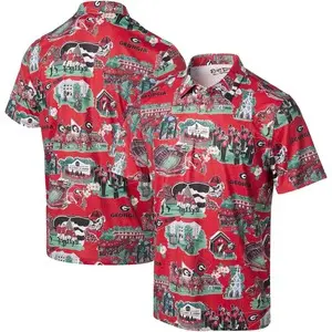 Reyn Spooner Georgia Bulldogs Scenic Polo - Red