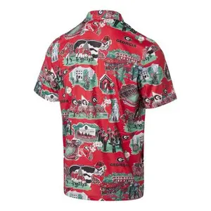 Reyn Spooner Georgia Bulldogs Scenic Polo - Red
