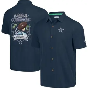 Tommy Bahama Dallas Cowboys Tidal Kickoff Camp Button-up Shirt
