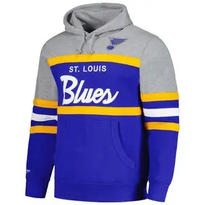 Mitchell & Ness Gray St. Louis S Head Coach Pullover Hoodie