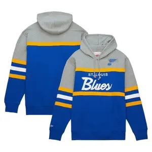 Mitchell & Ness Gray St. Louis S Head Coach Pullover Hoodie