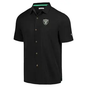 Tommy Bahama Las Vegas Raiders Tidal Kickoff Camp Button-up Shirt