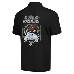 Tommy Bahama Las Vegas Raiders Tidal Kickoff Camp Button-up Shirt