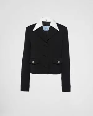 Prada Single-Breasted Jacket - Black | Editorialist