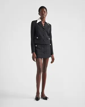 Prada Single-Breasted Jacket - Black | Editorialist