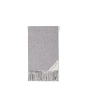 Prada Double Cashmere Scarf - Grey
