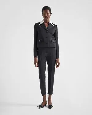 Prada Wool Sateen Pants