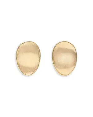 Marco Bicego 18k Yellow Lunaria Oval Earrings - Gold