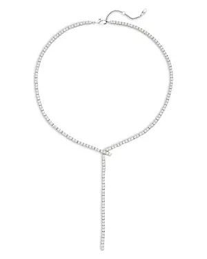 Nadri Tennis Y Necklace, 15 - Silver