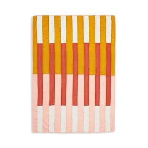 ANCHAL Offset Stripe Quilt Throw Blanket