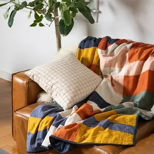 ANCHAL Check Quilt Throw