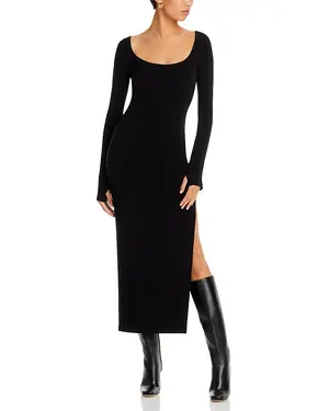 Long Sleeve Slit Dresses