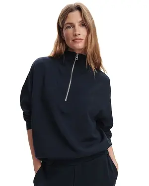 Varley Hawley Half Zip Sweatshirt - Navy