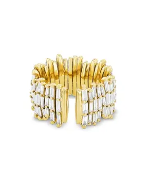 SUZANNE KALAN 18k Yellow Diamond Baguette Eternity Band
