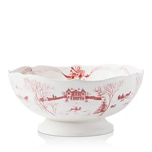 JULISKA Country Estate Winter Frolic Centerpiece Bowl - Ruby