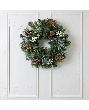 COCOBELLA Rudolph Holiday Wreath - Green