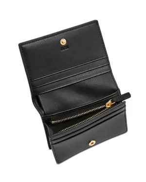 Mcm Tracy Embossed Monogram Small Leather Wallet