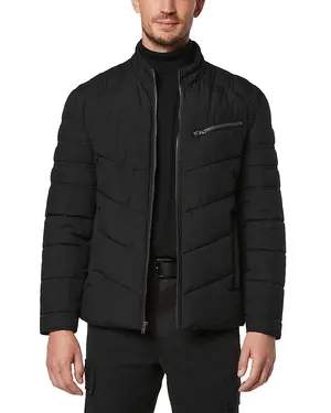 Andrew Marc Winslow Packable Moto Jacket - Black