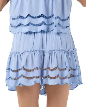 Tiare Hawaii Francesca Mini Skirt - Cornflower Blue