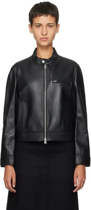 DUNST Dunst Racing Leather Jacket - Black