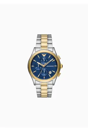 Emporio Armani Men Chronograph Two-tone Stainless Steel Watch
