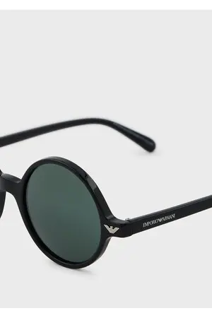 Emporio Armani Men Round Sunglasses