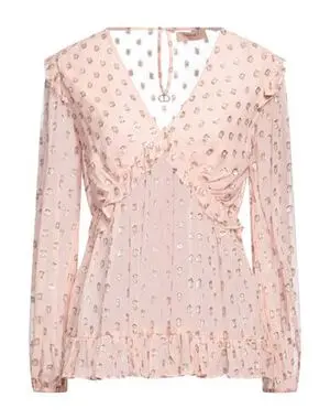 TWINSET Ruched Polka-dot Top