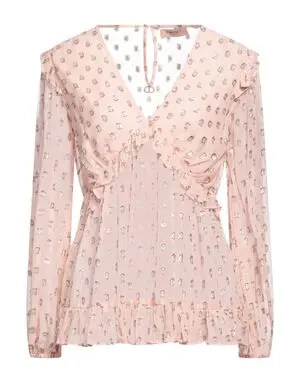 TWINSET Ruched Polka-dot Top