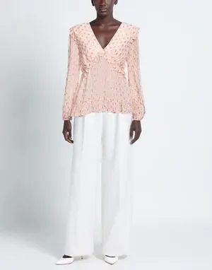 TWINSET Ruched Polka-dot Top