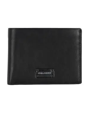 PIQUADRO Wallet Dark Cow Leather - Black